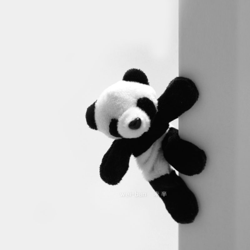 Sichuan Chengdu Black and White Panda Refrigerator Sticker Plush ...