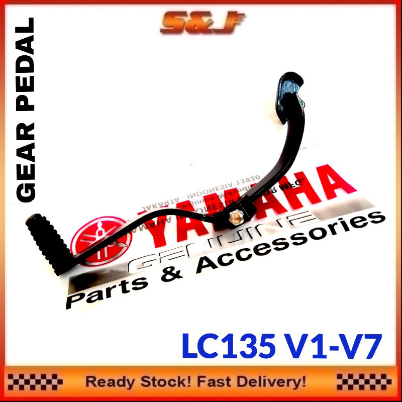 BLACK YAMAHA LC135 135LC LC 135 V1 V2 V3 V4 V5 V6 V7 135LC FI V8 GEAR LEVER GEAR PEDAL BLACK ...
