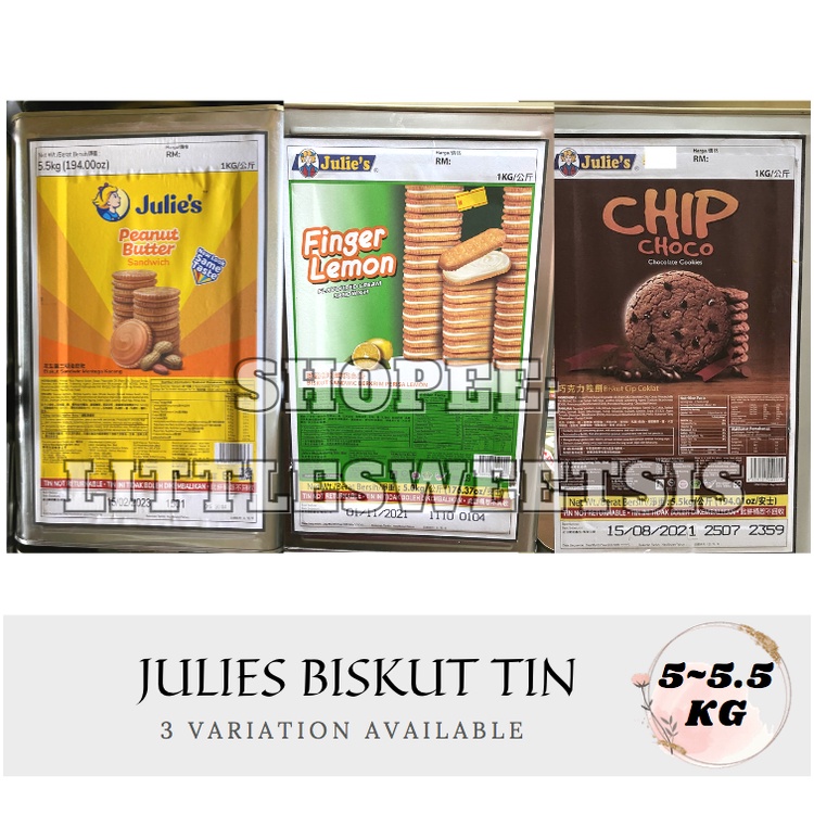 JULIE'S PEANUT BUTTER/ CHOCOCLATE CHIPS COOKIES/ LEMON FINGER - BISKUT ...