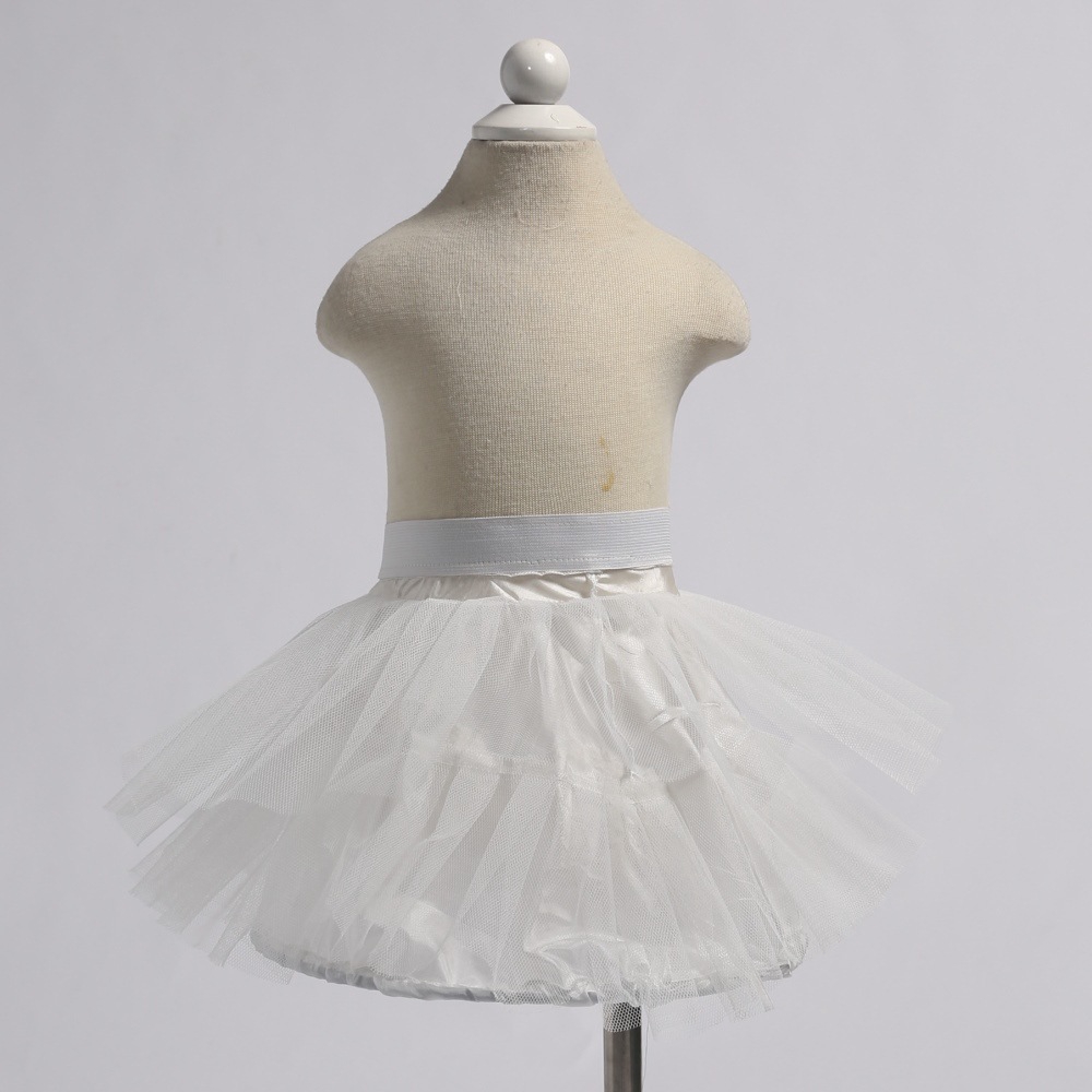 1-14 Years Petticoat for Kids Tulle Ruffle Short Crinoline Bridal ...