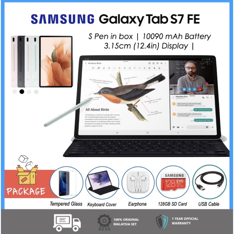 Samsung Tab S7 FE Wifi version(4+64GB/6+128GB) | Shopee Malaysia