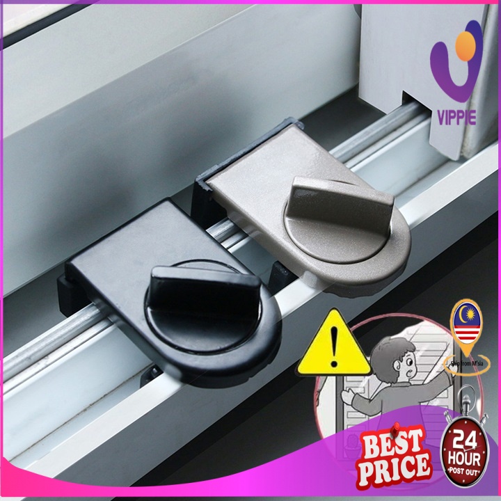 VIPPIE Baby Kids Safety Lock Sliding Window Door Security Lock Stopper ...