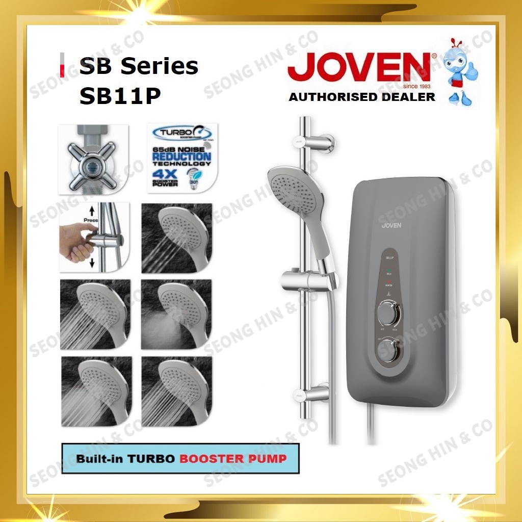 JOVEN SB11iP Instant Water Heater With DC Booster Pump / Home Shower / Air Panas Mandi | Shopee ...