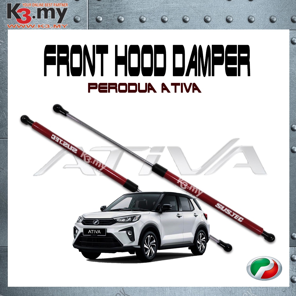 Perodua Ativa 2021-Above Sustec Front Hood / Bonnet Damper Bonnet Gas ...