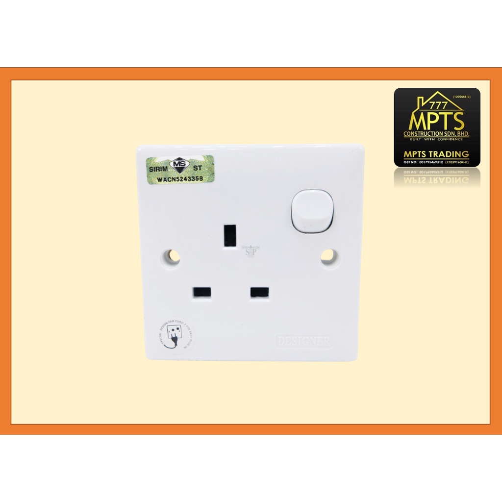 13A 1 Gang Switch Socket (SIRIM) | Shopee Malaysia