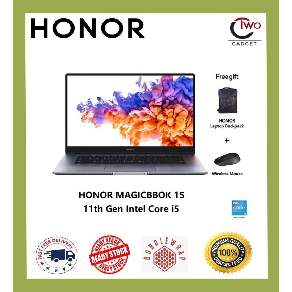 NEW] HONOR Magicbook 15 11th Gen Intel® Core i5-1135G7 Processor| FOC ...