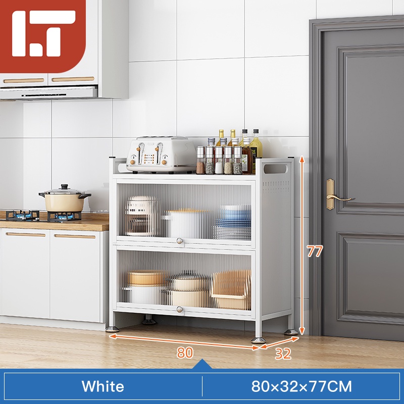 Dapur Kabinet Rak Dapur Kitchen Cabinet Microwave Oven Rack Multi-layer ...