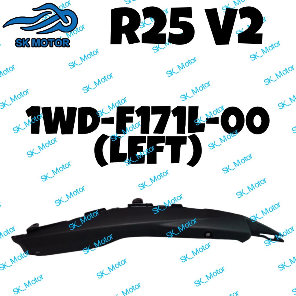 Yamaha YZF-R25 R25 NEW V2 Original Inner Cover Full Set / Kaver Hitam ...