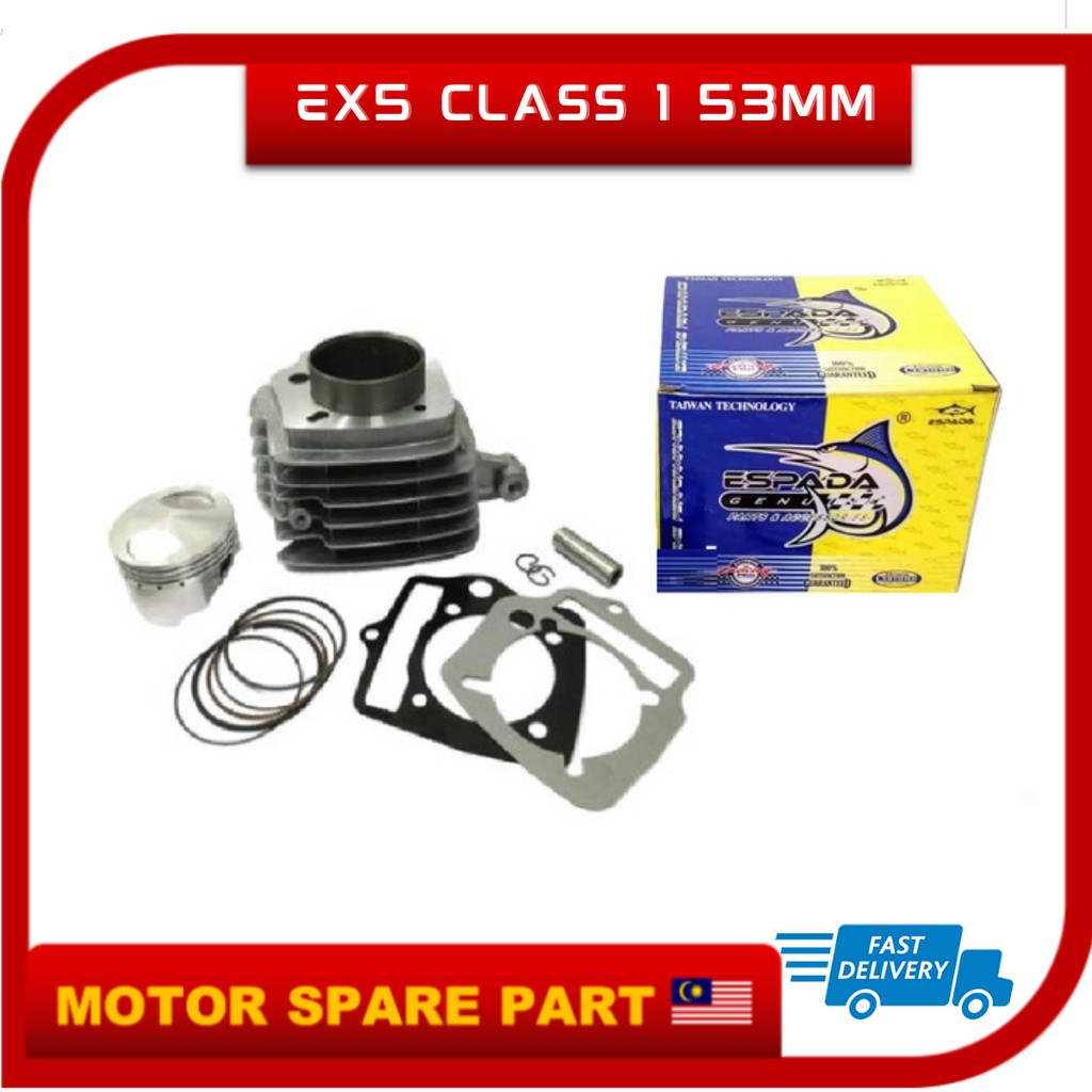 ESPADA EX5 CLASS 1 53MM CYLINDER BLOCK SET BLOK RACING 53 MM 100% ...