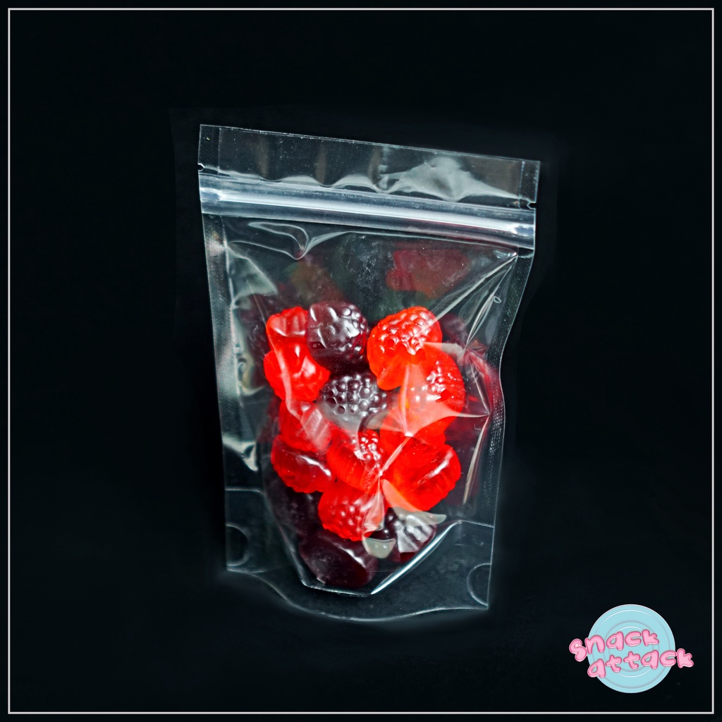 Bebeto Raspberry Gummy Candy - 100g [REPACK] [Resealable Zip Lock Bag ...