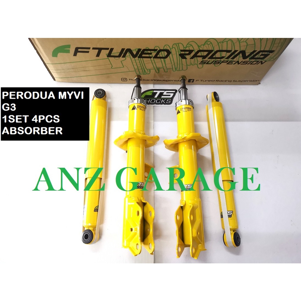 PERODUA MYVI G3 3RD GEN FTUNED SPORT ABSORBER FRONT REAR - FTS SHOCKS ...