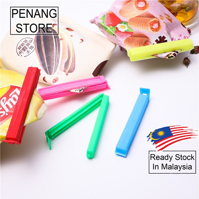 10pcs Reusable 11cm Food Plastic Bag Sealing Clips - 11cm sealer ...