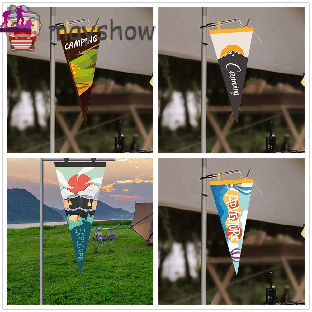 Outdoor camp flag Felt pennant camping equipment camping tent ...