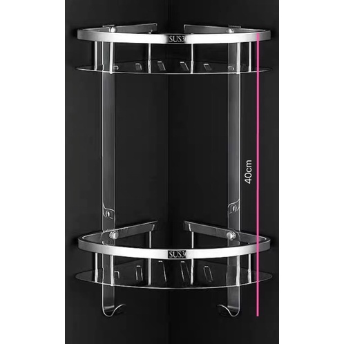 Triangle Corner Rack/Corner Shelf/Bathroom/Kitchen/SUS304 Stainless ...