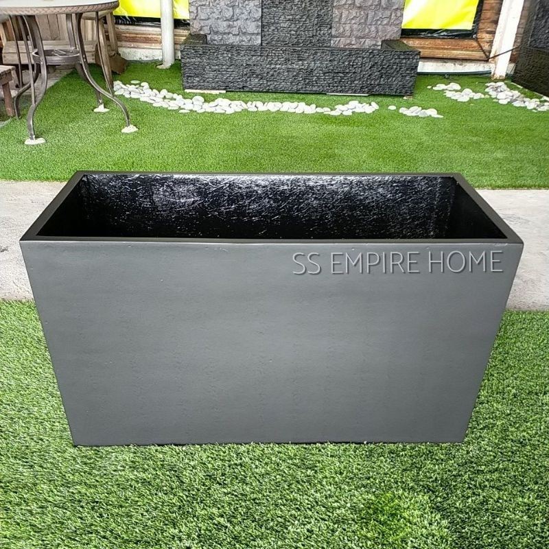 RUDI PB4 Matte Extra Large Fiberglass Planter Box Garden Flower Pot ...