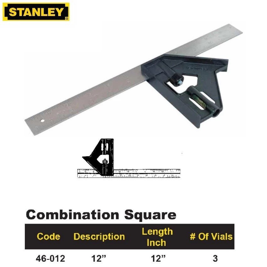 Stanley 300MM Plastic Combination Square 46012 | Shopee Malaysia