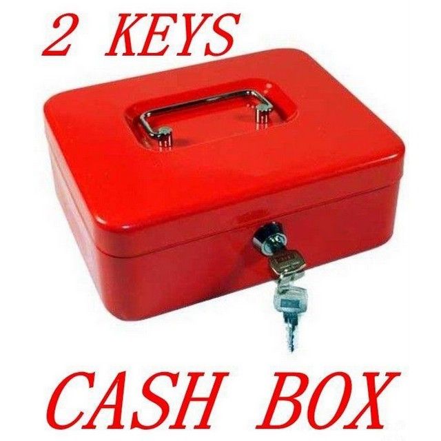 8"Steel Metal Money Box Petty Cash Box Safe Lock + Keys | Shopee Malaysia