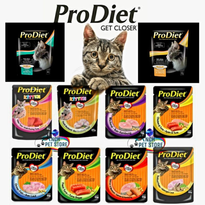 Prodiet 85G×12 Broth Wet Cat Pouch | Shopee Malaysia