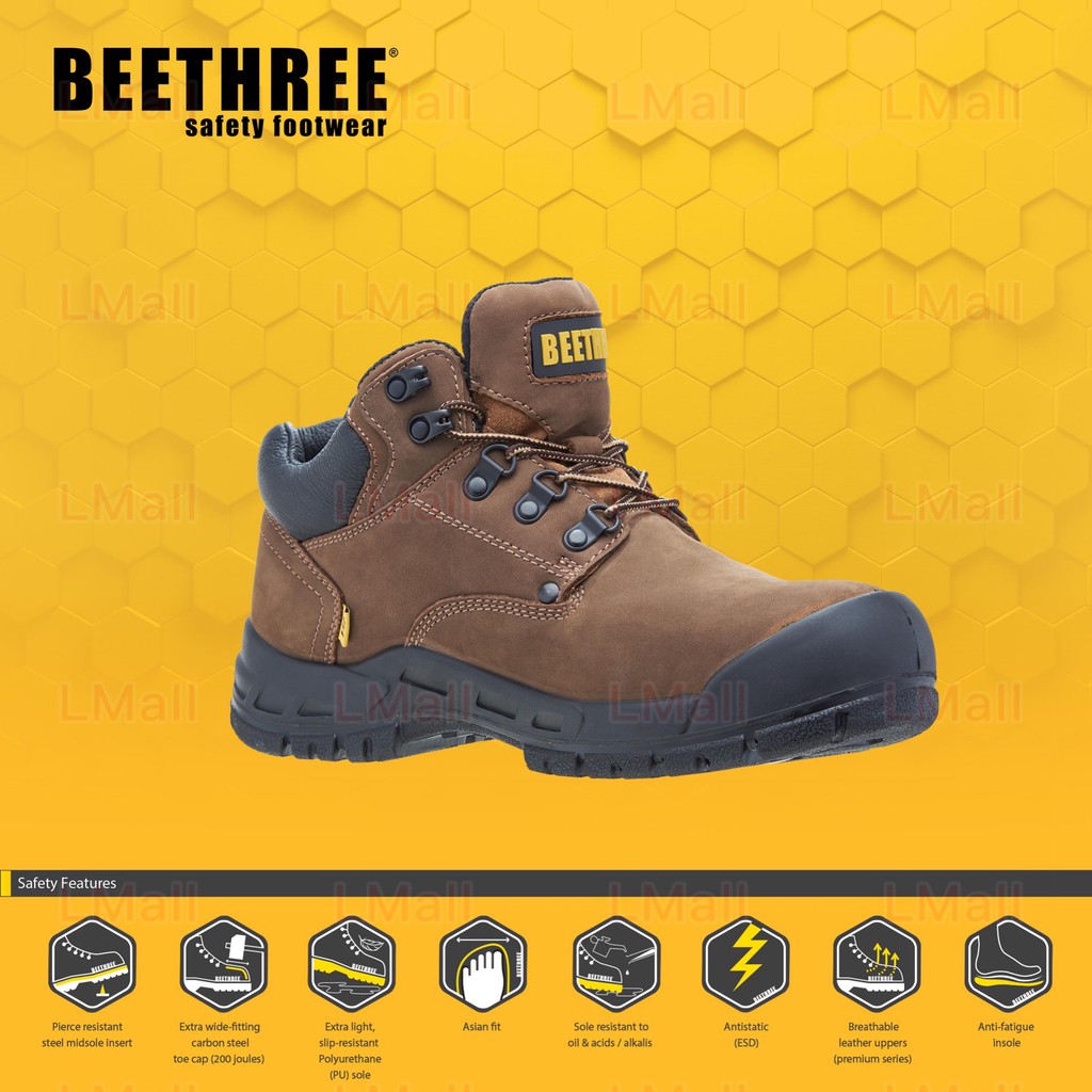 SEMENYIH Beethree Man Safety Shoes Safetyboots Kasut Keselamatan Heavy ...