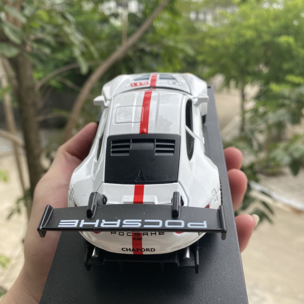 Porsche 911 RSR KAVY car model made of solid alloy with music and ...
