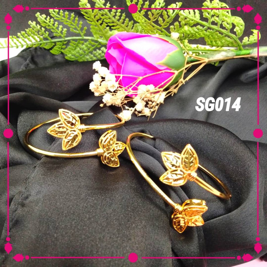 Bangle Daun Emas Korea 24K Murah (EG61) (1PC) | Shopee Malaysia