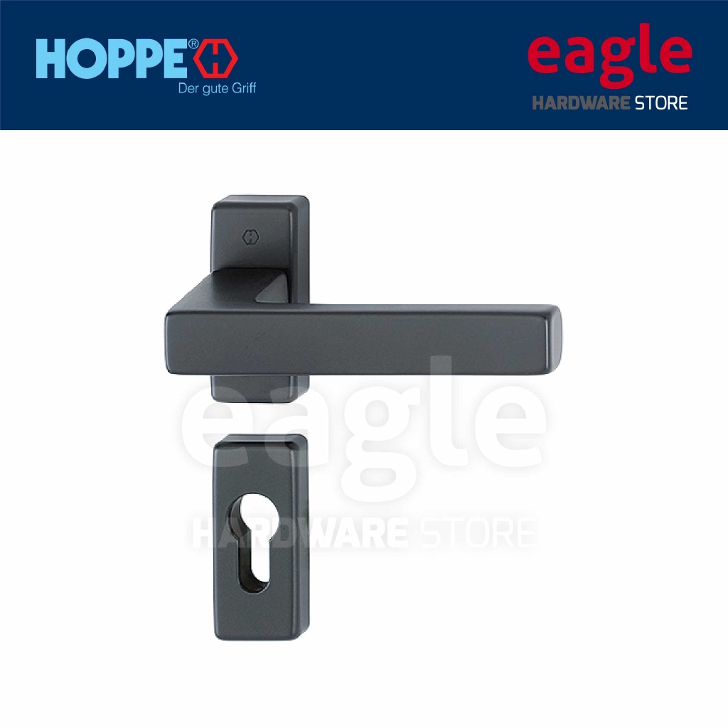 Hoppe 11543152 Toulon 1737/844P/844PS Aluminium Door Lever Handle Set ...
