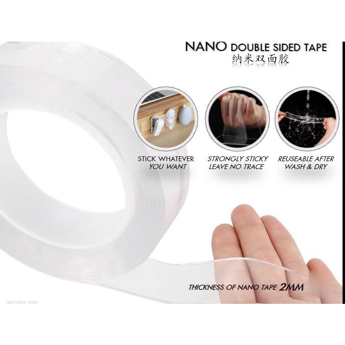Multifunctional Strongly Sticky Double-Sided Adhesive Nano Tape ...