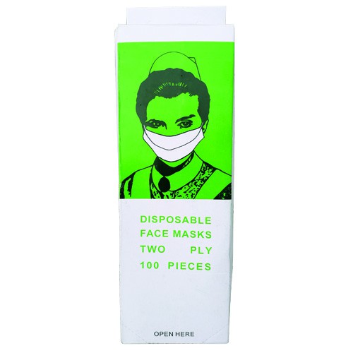 Disposable 2 PLY Paper Face - 100pcs/box | Shopee Malaysia