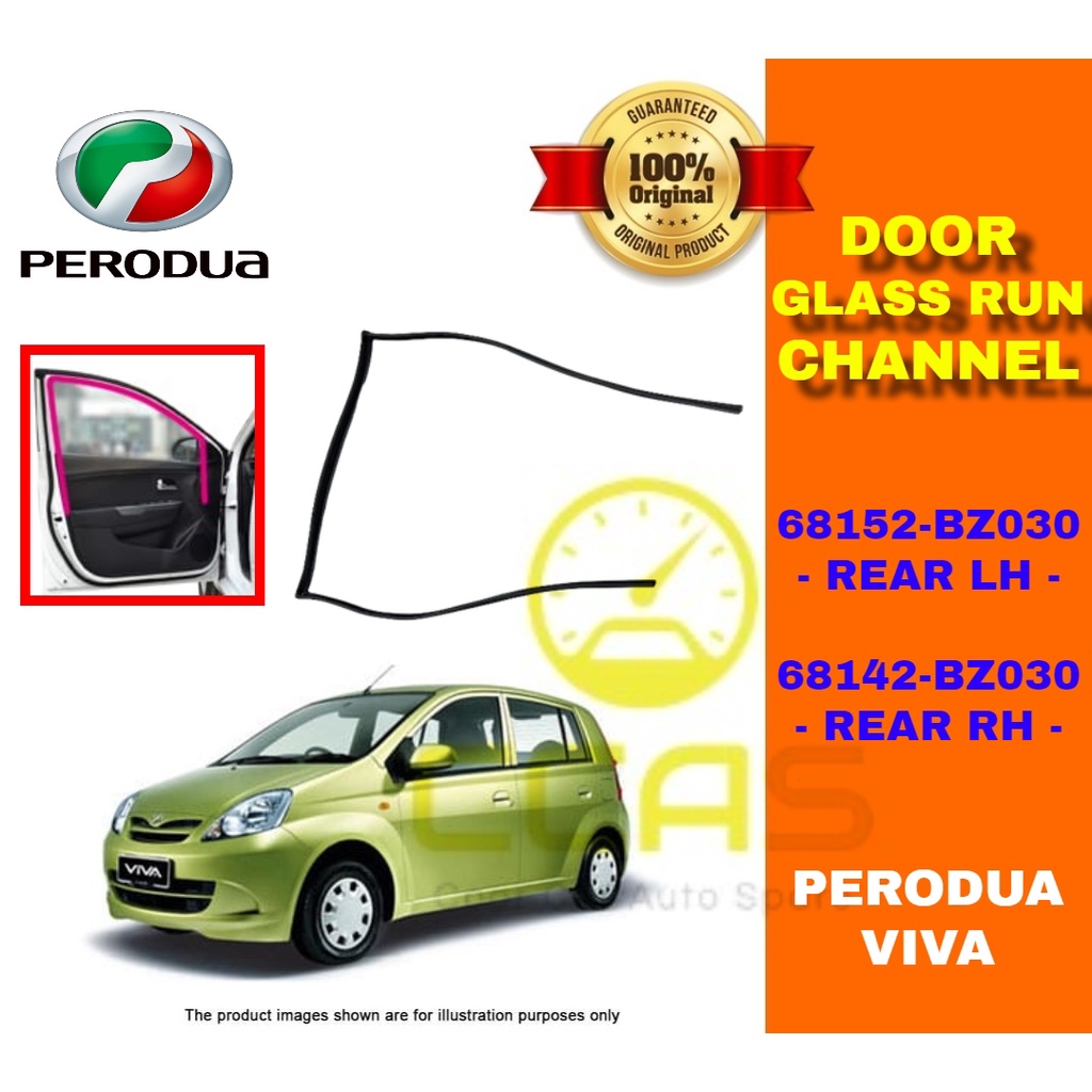 Perodua Viva Door Glass Run Channel - Getah Kaca Tingkap Kereta ...