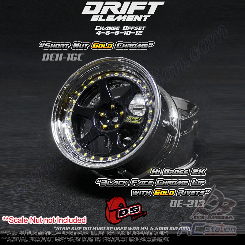 DS Racing #DE-213 - Drift Element Wheel Rim Series II - Adj Offset ...