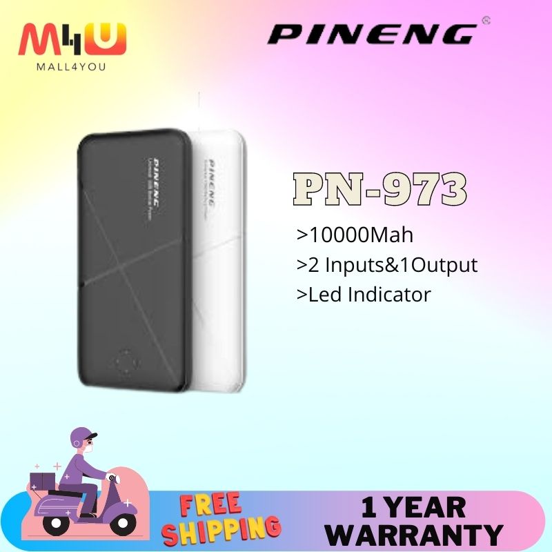 Pineng PN-973 10000mAh Power Bank 2021 new model | Shopee Malaysia