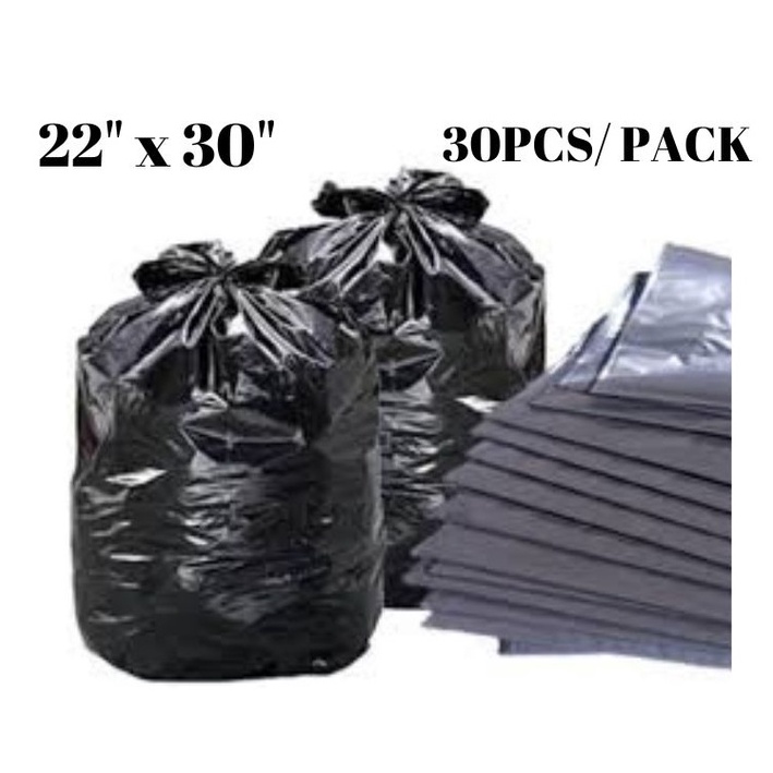 22" x 30" Medium Garbage Bag / Rubbish Bag / Beg Sampah Hitam(30pcs ...