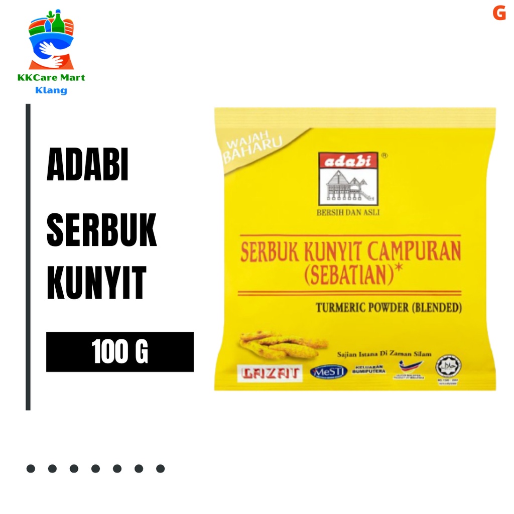 Adabi - Serbuk Kunyit 100g | Shopee Malaysia