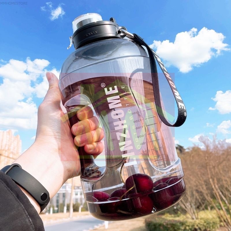 🔥New🔥1000ml/1500ml/2200ml Capacity Fashion Sport Water Bottle Gym Large Drinking Bottle 抖音夏日吨吨桶 ...