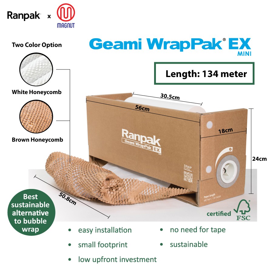 Ranpak Geami WrapPak EX Mini - Eco-Friendly Wrapping Solution | Shopee ...