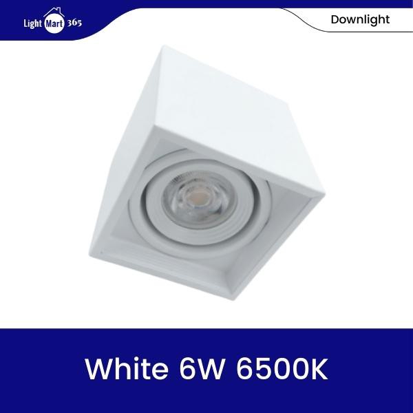 [CLEAR STOCK] 6W LED Surface Downlight Adjustable Angle Square Ceiling ...