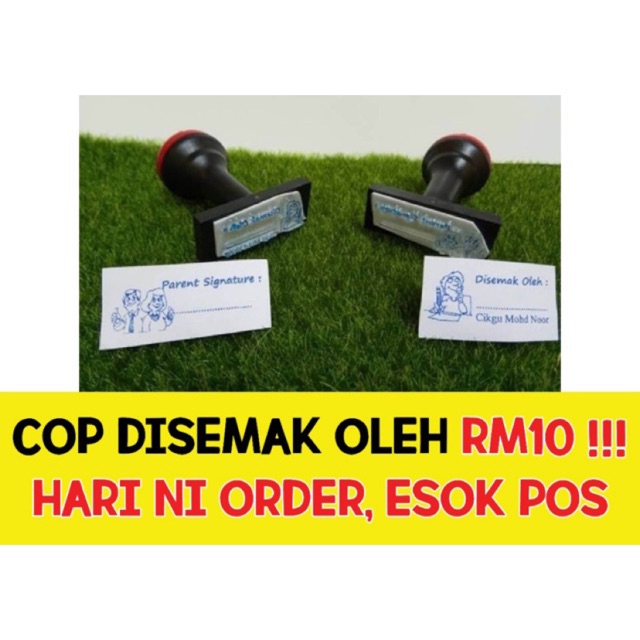 🔥COP/RUBBER STAMP DISEMAK OLEH MURAH RM10 SAHAJA🔥 | Shopee Malaysia