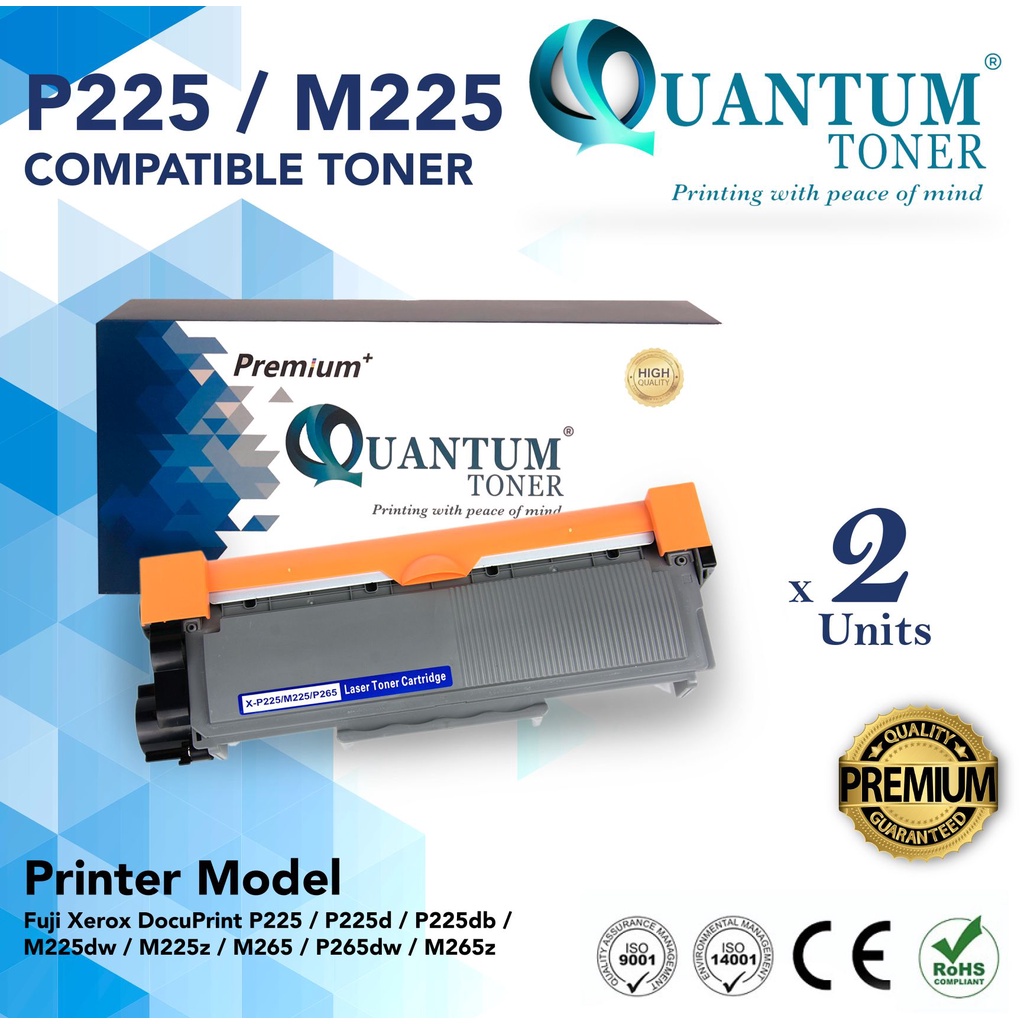 2x Fuji Xerox P225 M225 M265 Compatible Toner for FujiXerox DocuPrint ...