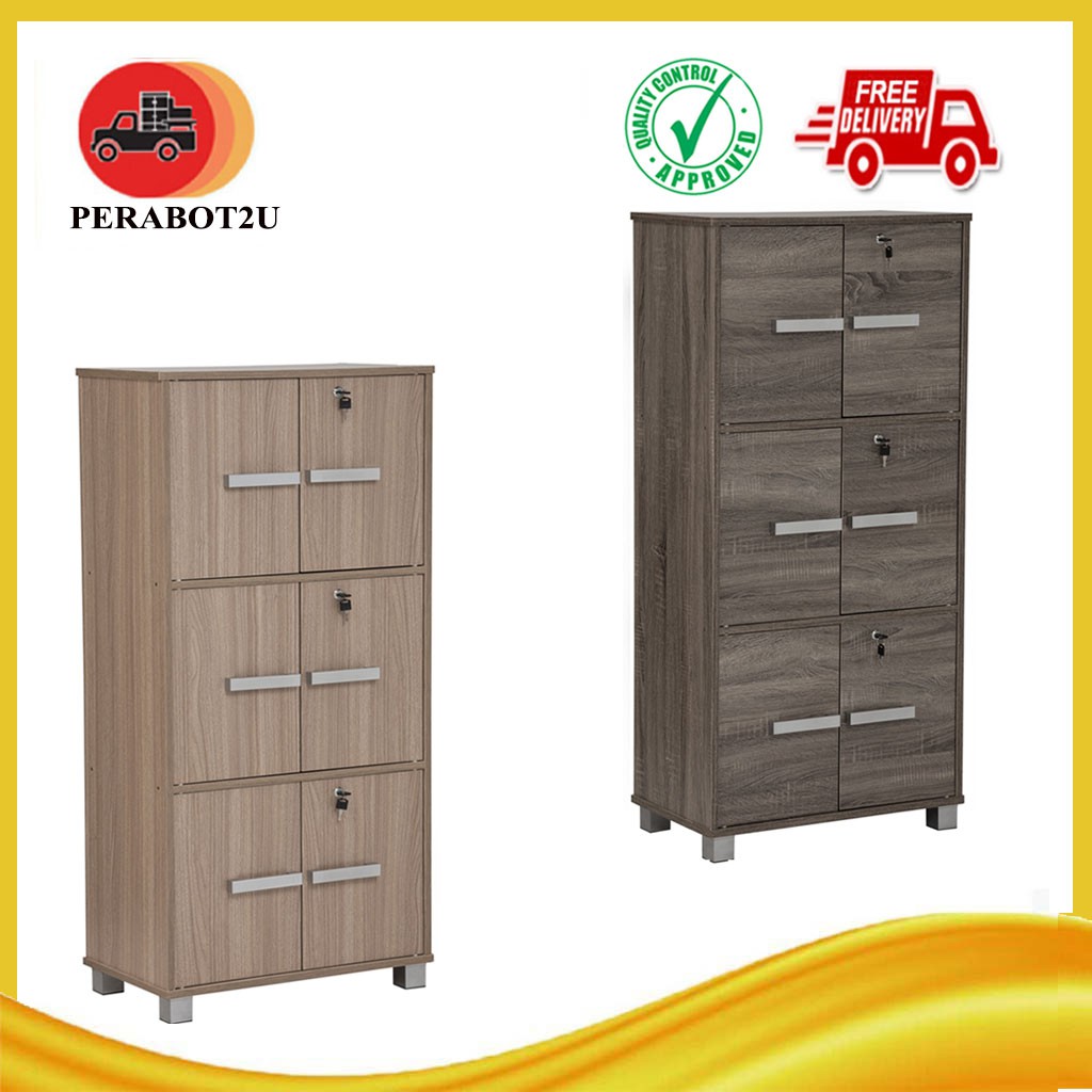 P2U Naomi 6 Door Storage Box With Lock/ Almari 6 Pintu Beserta Kunci ...