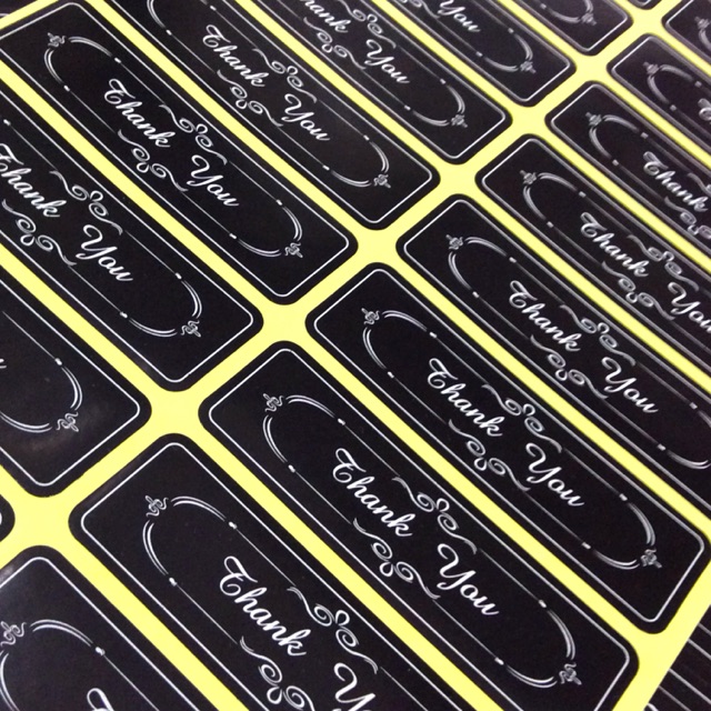 #EX0134N 20pc Sticker Panjang Thank you Sticker | Shopee Malaysia