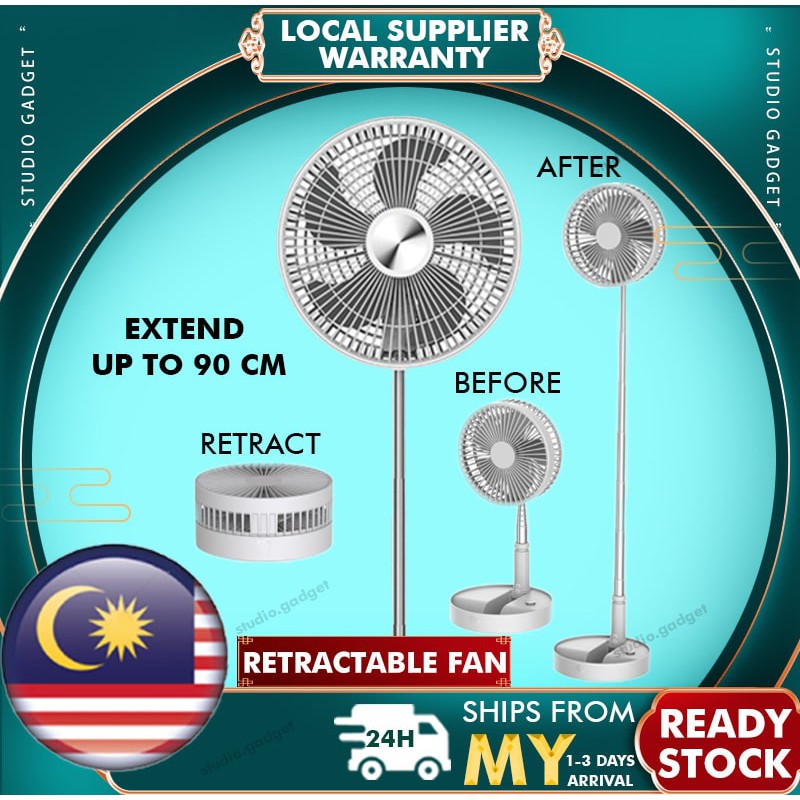 🇲🇾 Retractable Foldable Portable Mini Cooling Stand Fan USB Ceiling ...