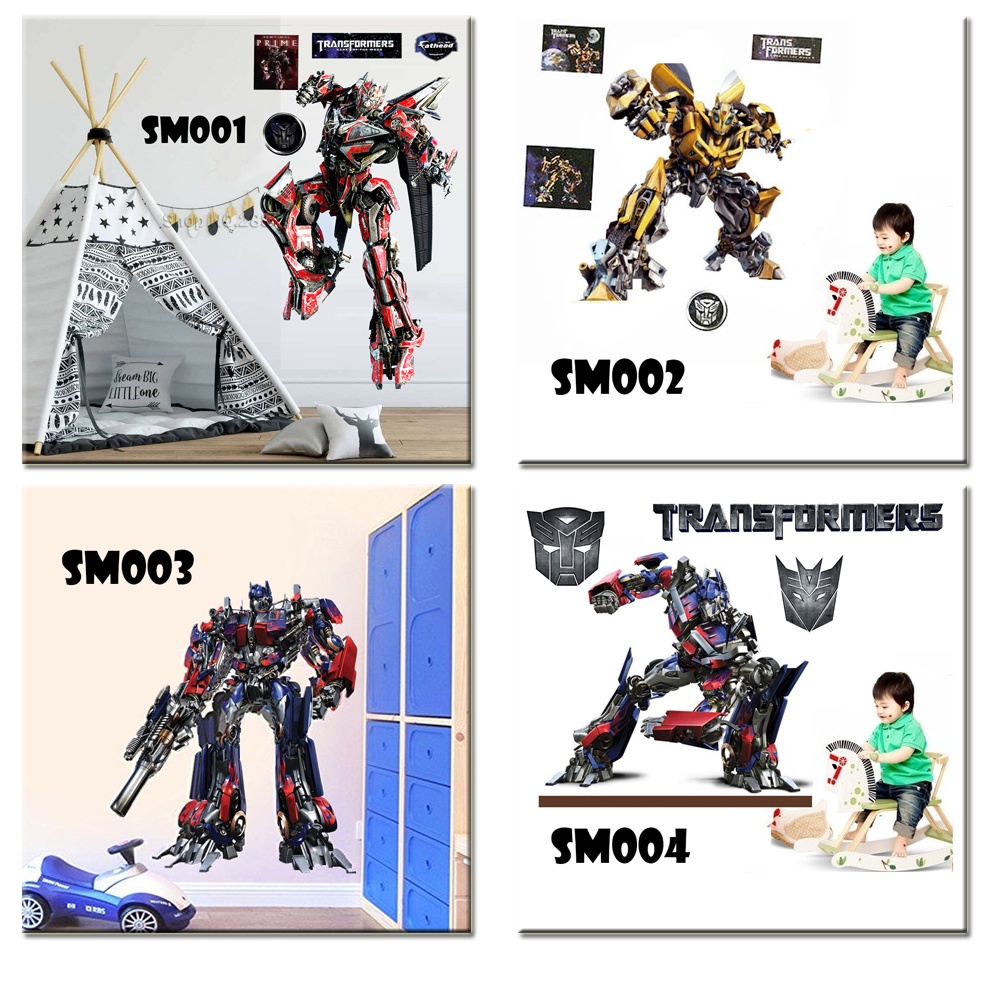 Method WALL STICKER 60X90 TRANSFORMER ROBOT TRANSFORMER SENTINEL ...