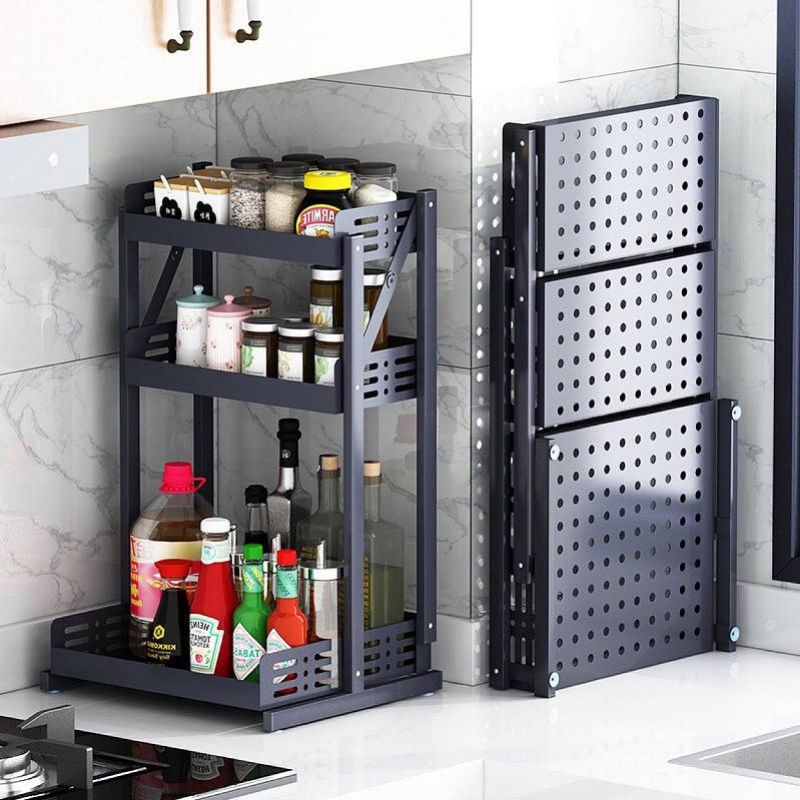 Folded Kitchen Rack / Rak Dapur / Rak Botol Rempah / Kitchen Rack ...