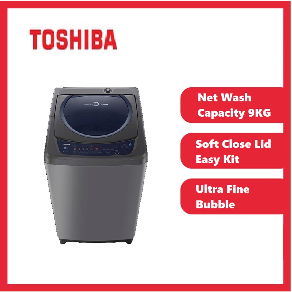 Toshiba (9KG) Top Load Circular Air Intake Washing Machine AW-H1000GM ...