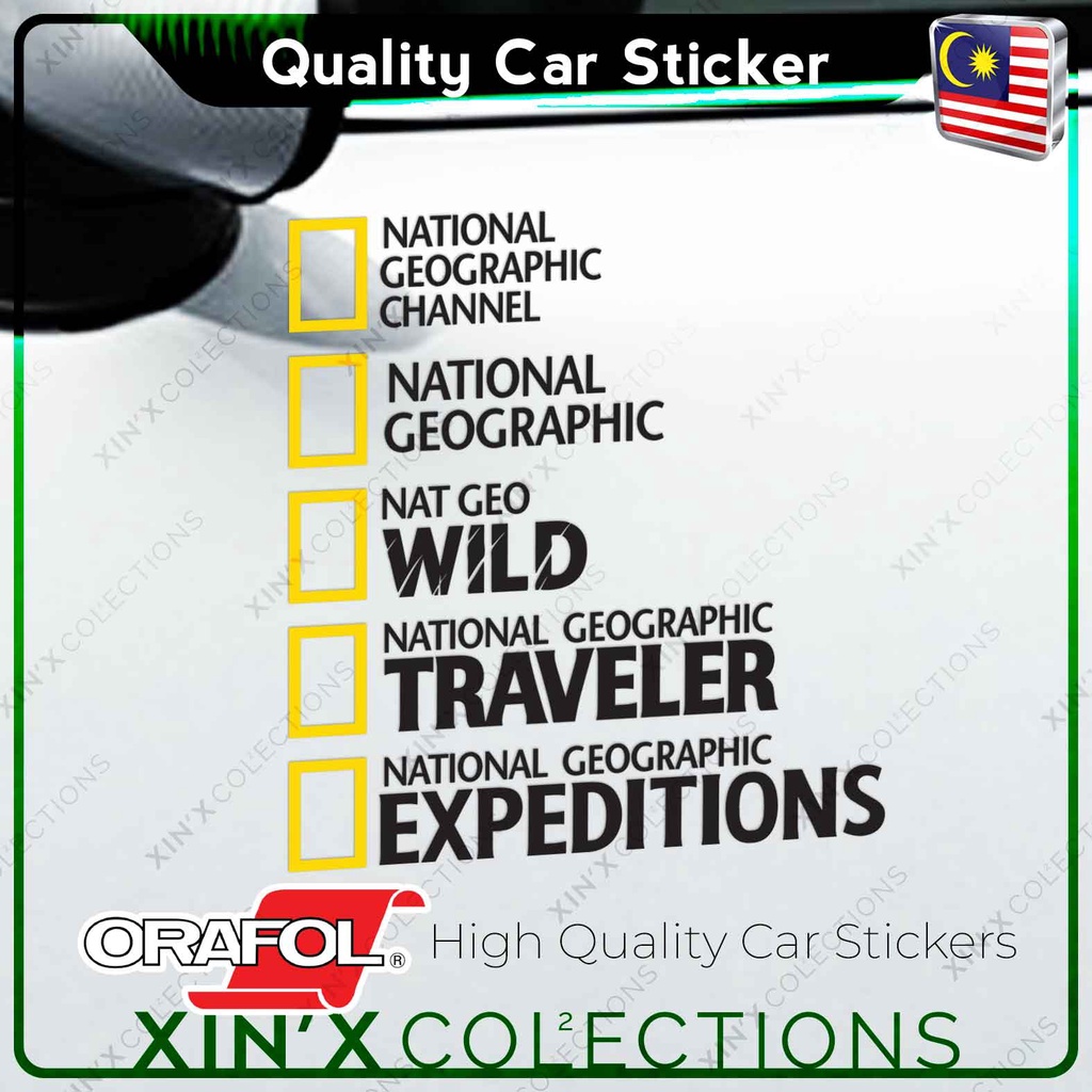 Pelekat Kereta Car Sticker National Geographic Expeditions NAT GEO ...