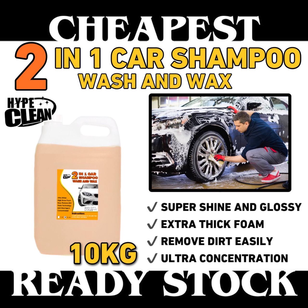 [10KG] Ultimate Nano Wash/ Car Wash Shampoo/ Nano Wash & Wax 2 in 1 5KG ...