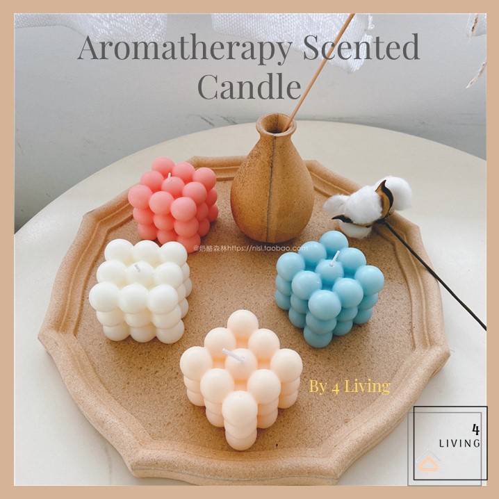 [READY STOCK] Cube Scented Candle Minimalist Candle Ins Style Candle ...