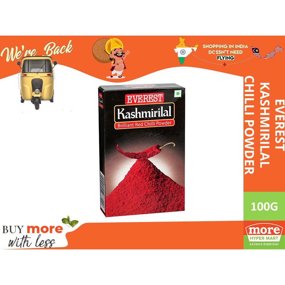 Everest Kashmiri Red Chilli Powder 100g | Shopee Malaysia