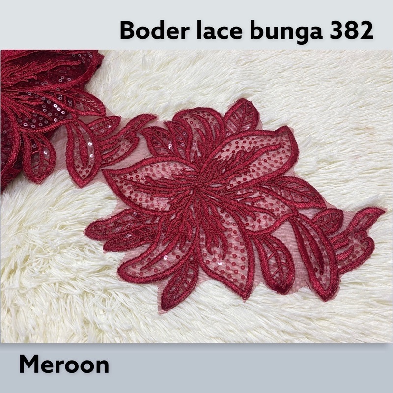 [ READY STOCK ] 2 SIZE/ Boder lace flower/ border lace/ flower patch ...