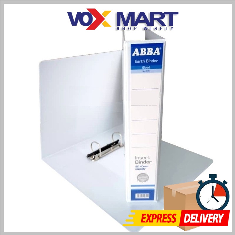WHITE INSERT BINDER FILE (FAIL WARNA PUTIH TEBAL) 2D PVC Ring File 25mm ...